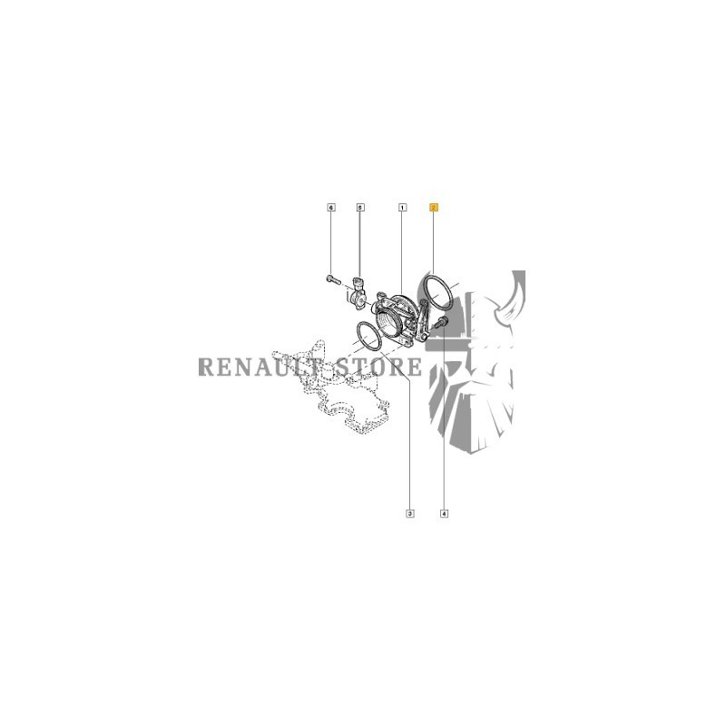 Renault gyári alkatrészek, Renault 8200068583 fojtószelep ház tömítés